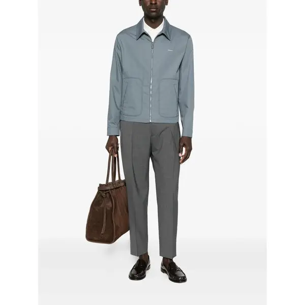 Prada Grey Jackets Shirt Jackets