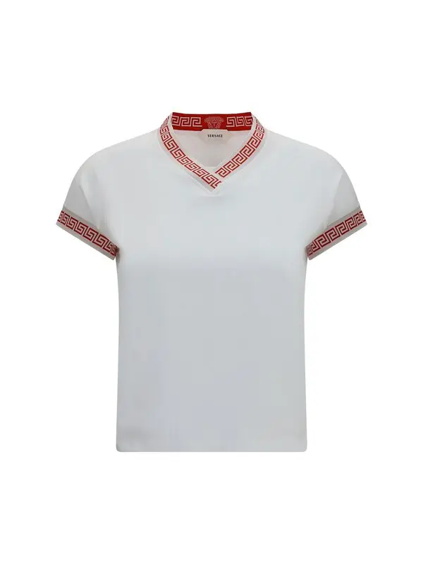 Versace T-shirt With Greca Details