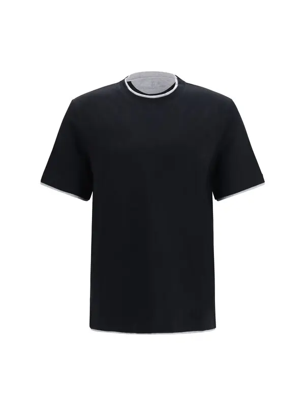 Brunello Cucinelli Cotton T-shirt - Black