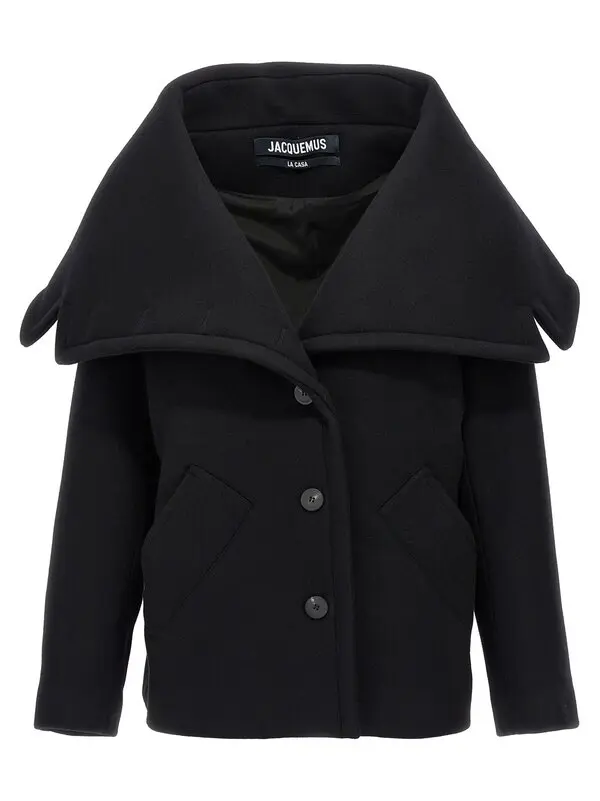 Jacquemus Le Caban Caruso' Coat - Black