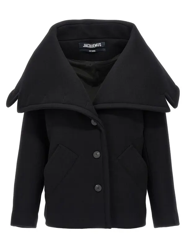 Jacquemus Le Caban Caruso' Coat - Black