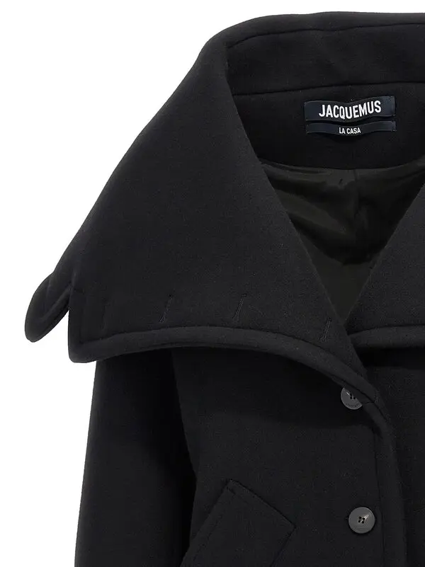 Jacquemus Le Caban Caruso' Coat - Black