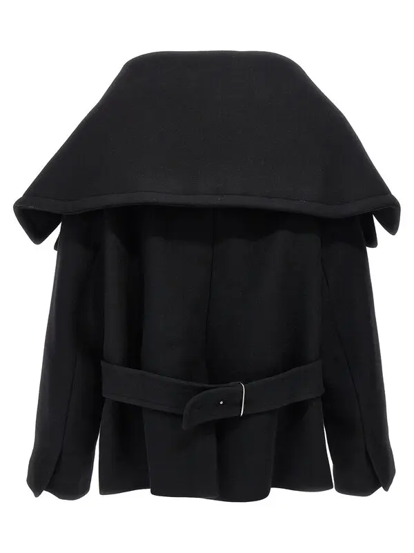 Jacquemus Le Caban Caruso Wool Coat - Black
