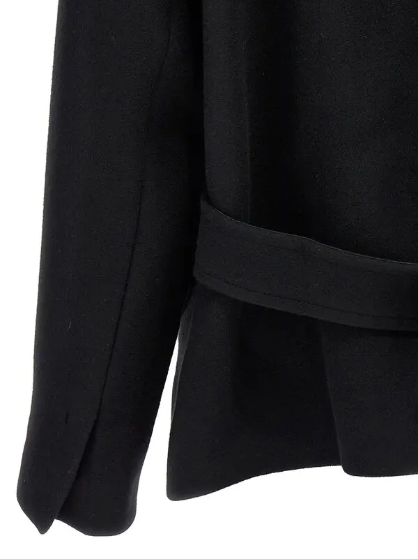 Jacquemus Le Caban Caruso Wool Coat - Black