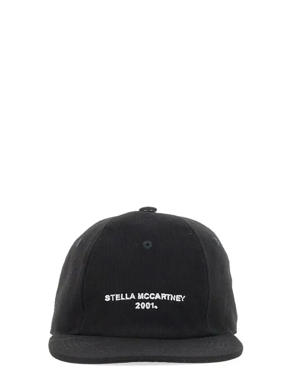 Stella McCartney Logo Embroidered Baseball Cap - Black