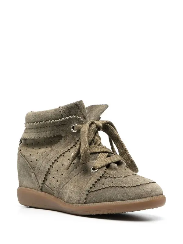 Isabel Marant Étoile Bobby Suede Leather Sneakers - Multicolor