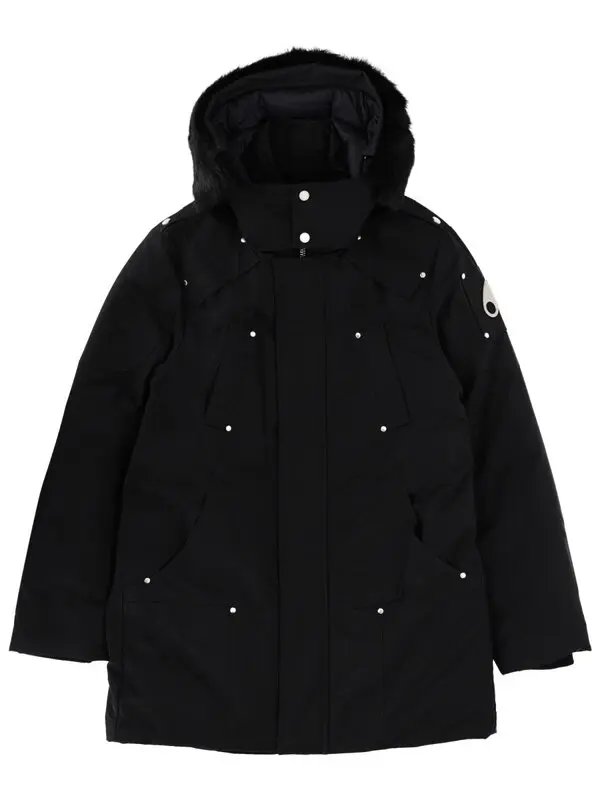 Moose Knuckles Shearling Parka - Black