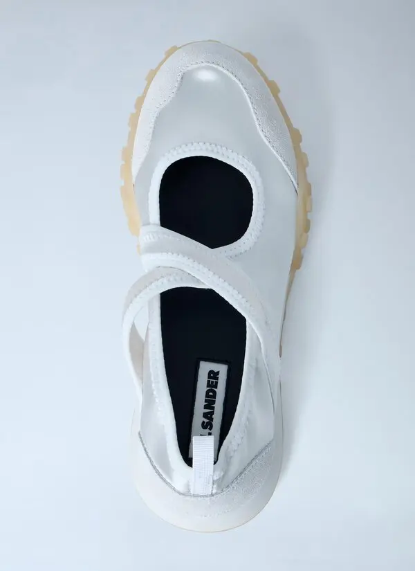 JIL SANDER Satin Strap Slip-on Shoes