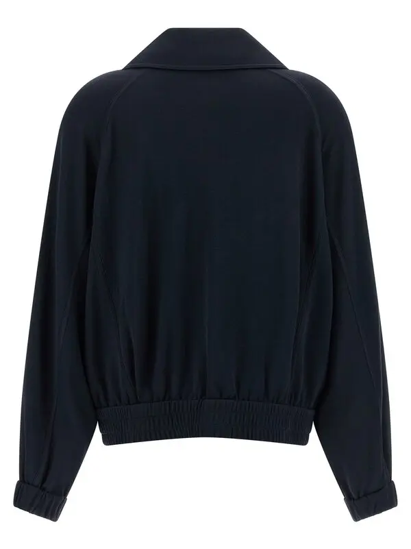 Brunello Cucinelli Shiny Zipper Pull' Sweatshirt