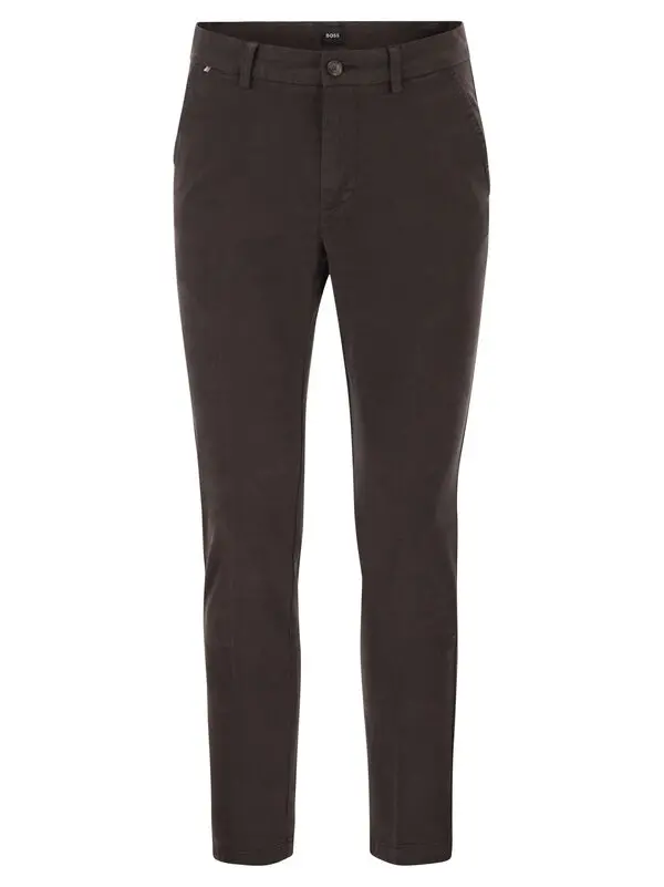 BOSS Slim Fit Stretch Cotton Chino Trousers