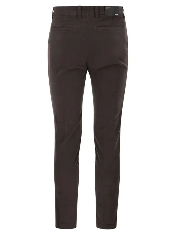 BOSS Slim Fit Stretch Cotton Chino Trousers