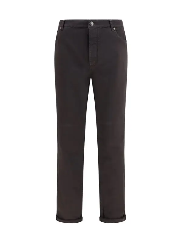 Brunello Cucinelli Jeans With Turn-up Hem