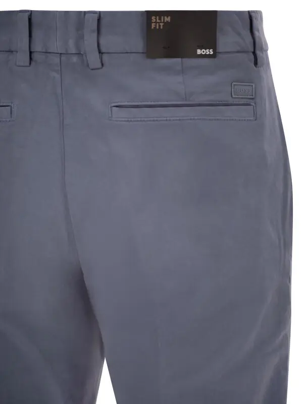 BOSS Slim Fit Stretch Cotton Chino Trousers