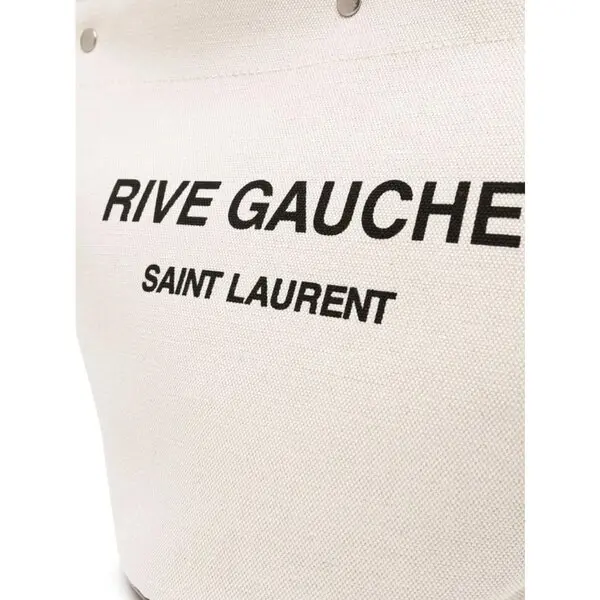 Saint Laurent Neutrals Tote Bags