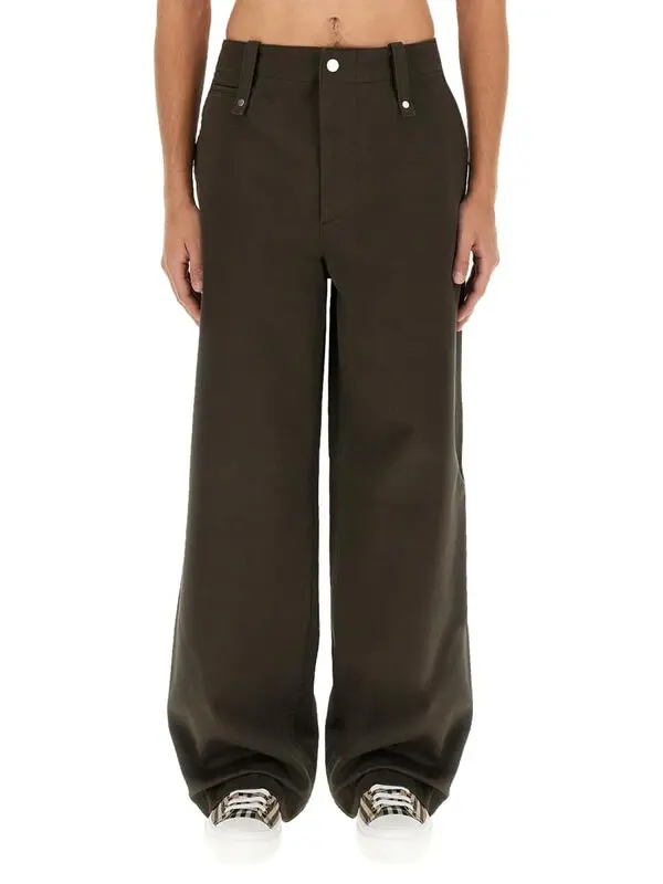 Burberry Cotton Pants - Brown