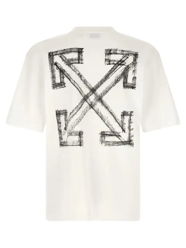 Off-White Motion Arrow Skate' T-shirt - White