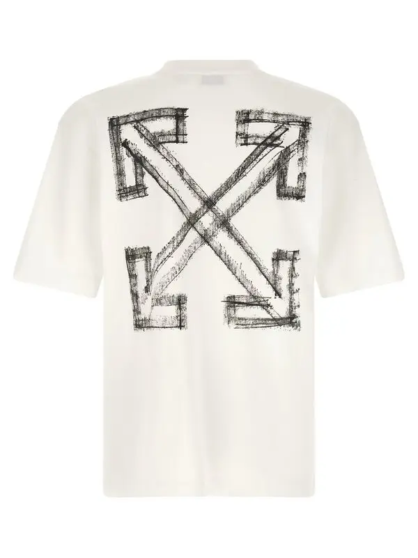 Off-White Motion Arrow Skate' T-shirt - White