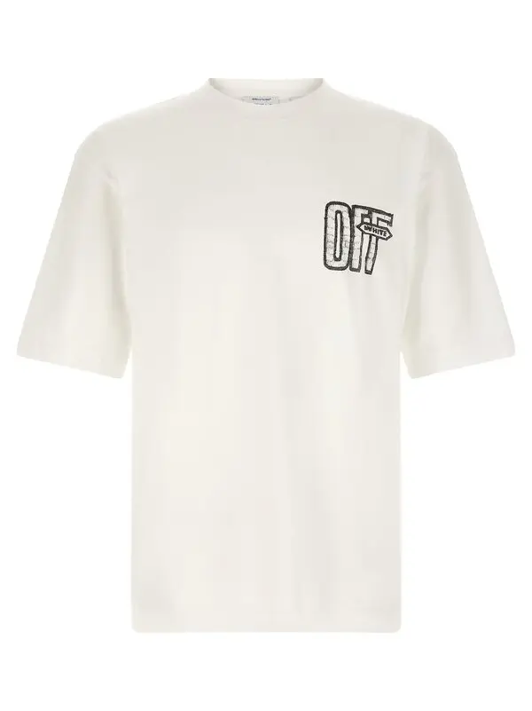 Off-White Motion Arrow Skate' T-shirt - White