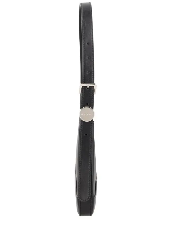 Marni Leather Shoulder Bag - Black