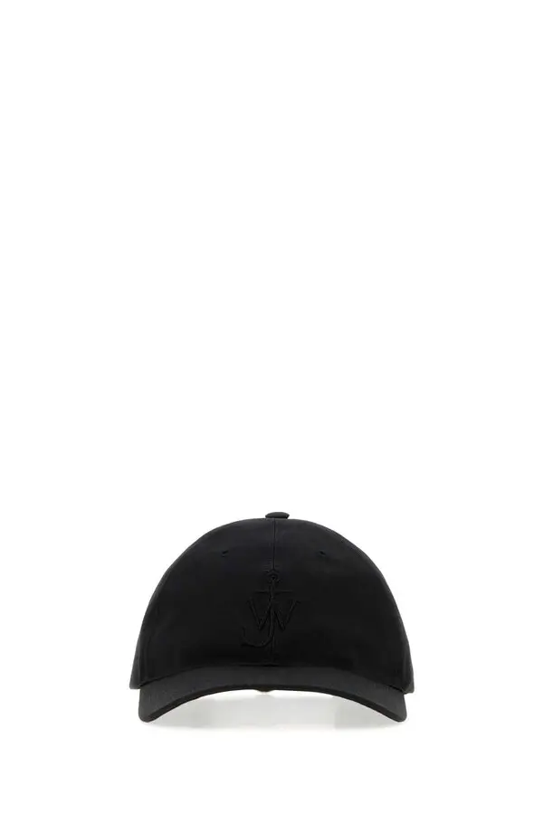 JW Anderson Gabardine Baseball Cap - Black