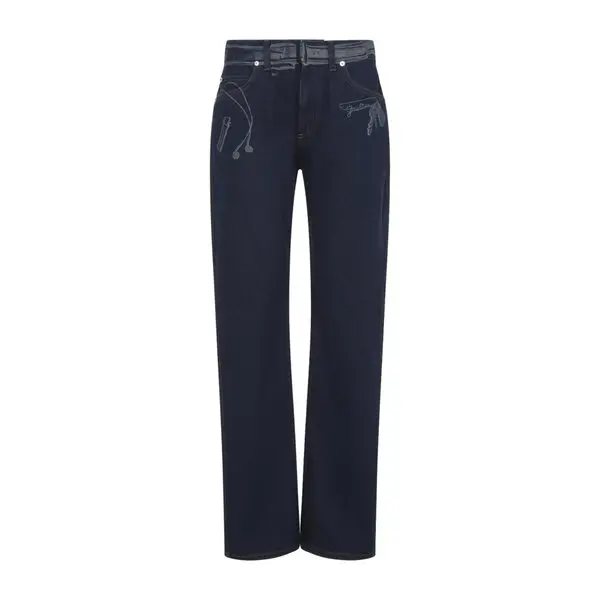 JEAN PAUL GAULTIER Cotton Jeans - Blue