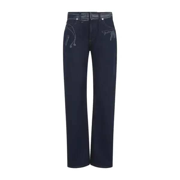 JEAN PAUL GAULTIER Cotton Jeans - Blue