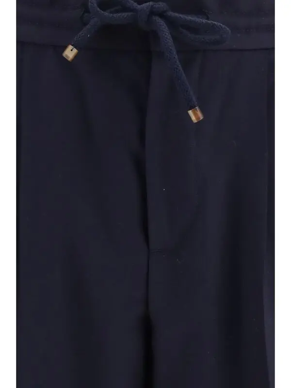 Brunello Cucinelli Virgin Wool Pants - Blue