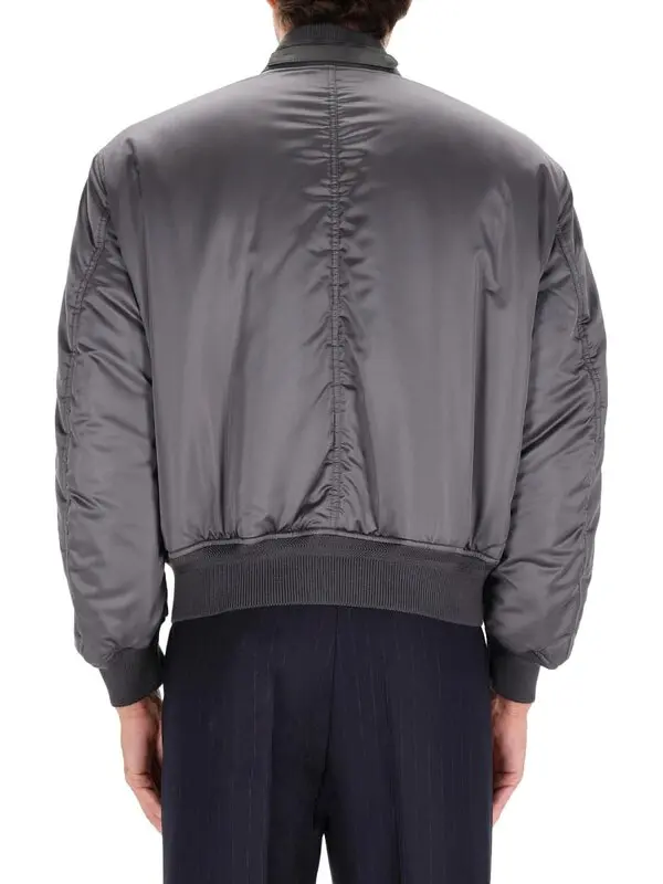 TOM FORD Silk Bomber Jacket - Gray