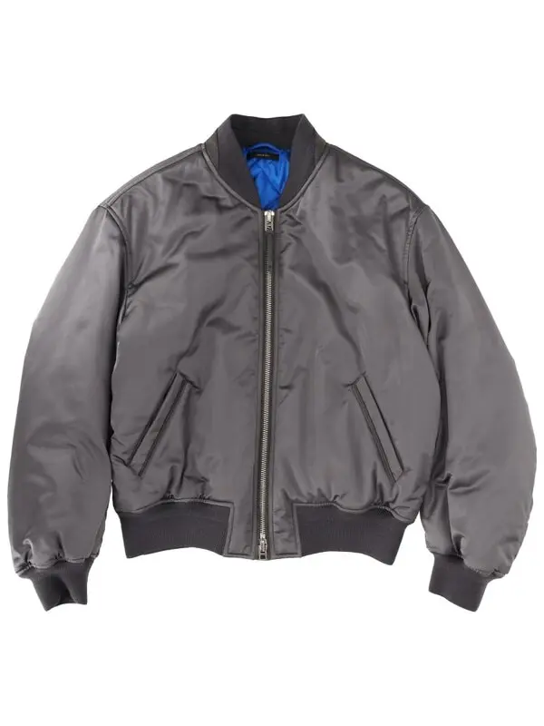 TOM FORD Silk Bomber Jacket - Gray