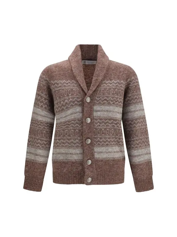 Brunello Cucinelli Cashmere And Alpaca Cardigan - Multicolor