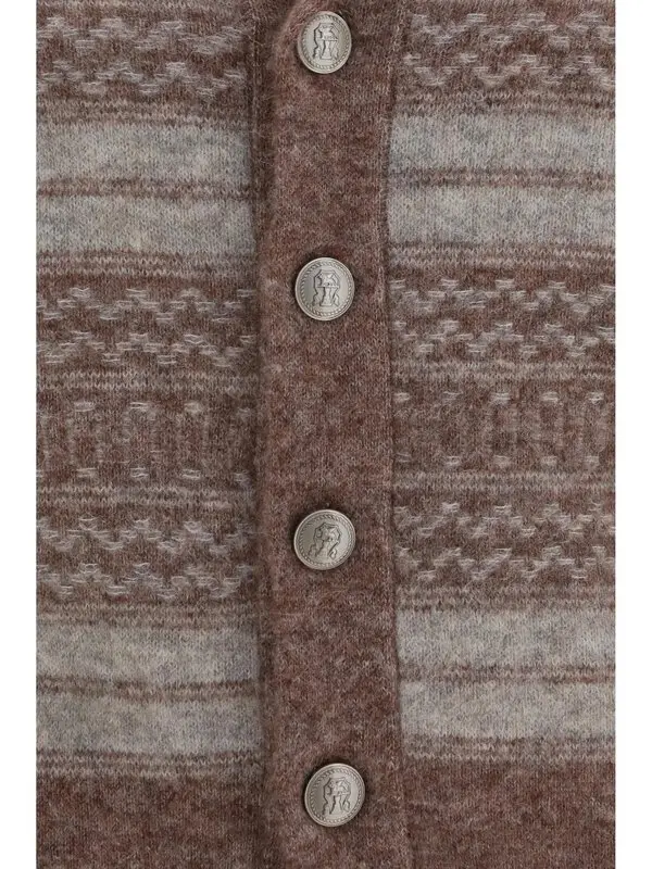 Brunello Cucinelli Cashmere And Alpaca Cardigan - Multicolor