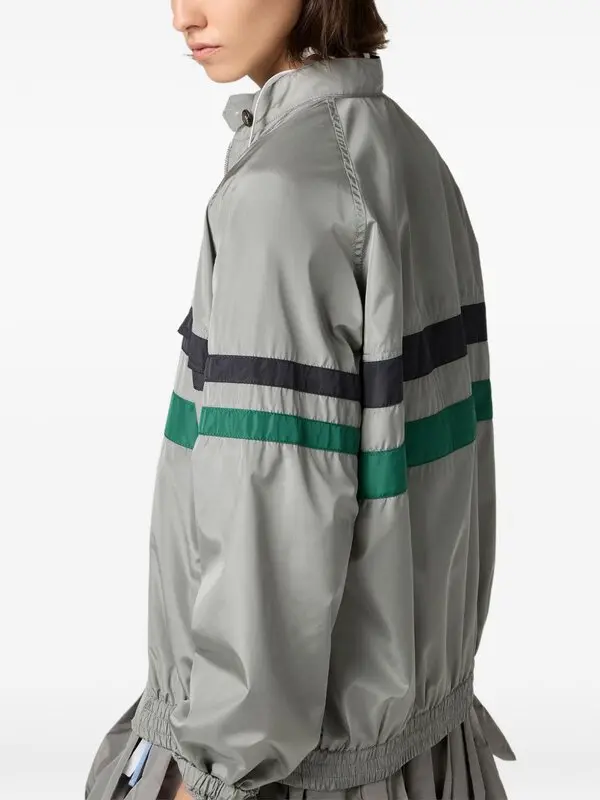 Miu Miu Tech Silk Blouson Jacket