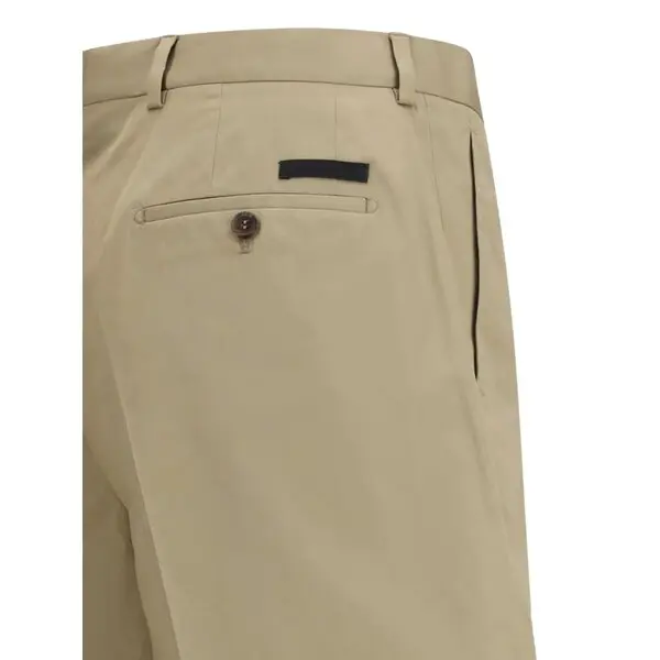 Prada Cotton Trousers - Cream
