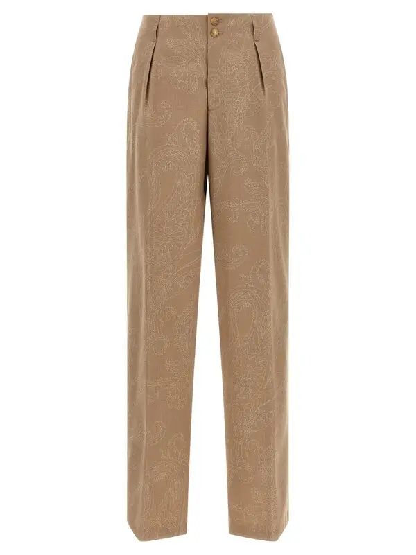 Etro Paisley Jacquard Trousers