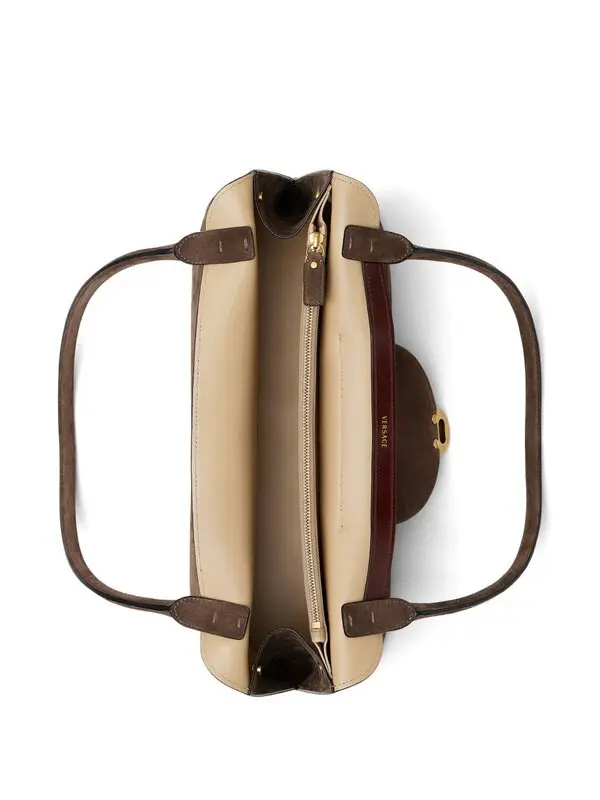Versace Vivian Suede Leather Shoulder Bag