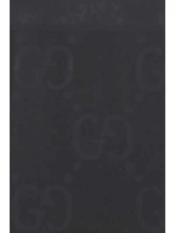 Gucci Scarf In Wool And Silk - Black