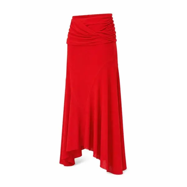 GANNI Marl Mesh Draped Skirt