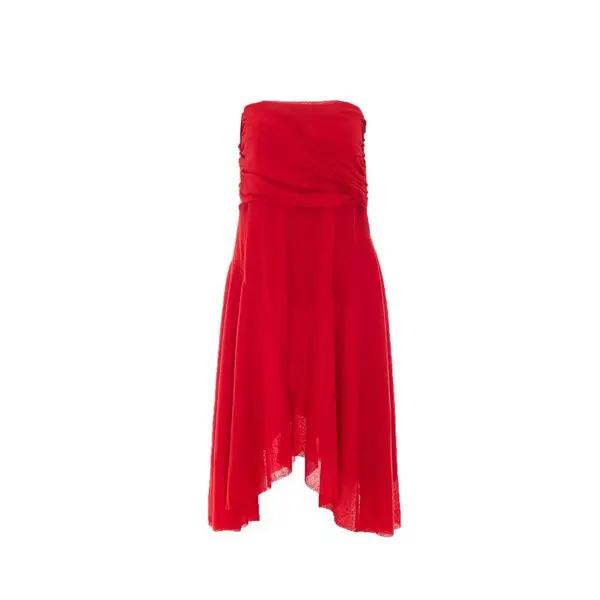 GANNI Marl Mesh Draped Skirt