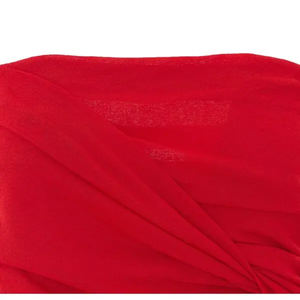 GANNI Marl Mesh Draped Skirt