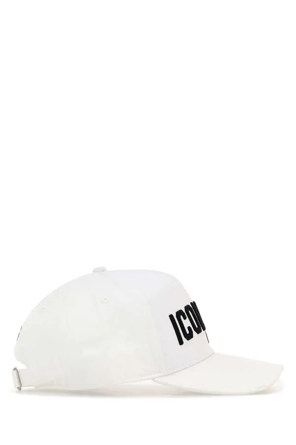Dsquared2 Gabardine Baseball Cap - White