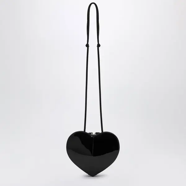 Alaïa Le Coeur Patent Leather Bag - Black