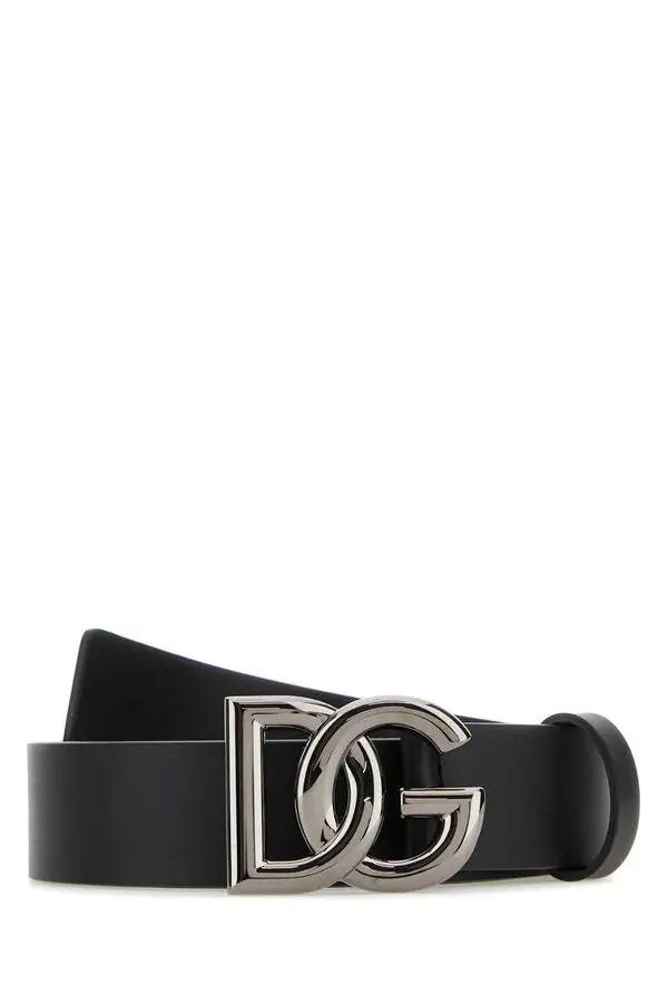 Dolce & Gabbana Leather Belt - Black
