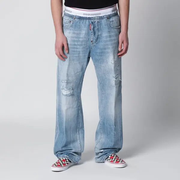 Dsquared2 Light-wash Denim Jogger Jeans - Blue