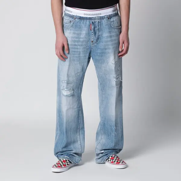Dsquared2 Light-wash Denim Jogger Jeans - Blue