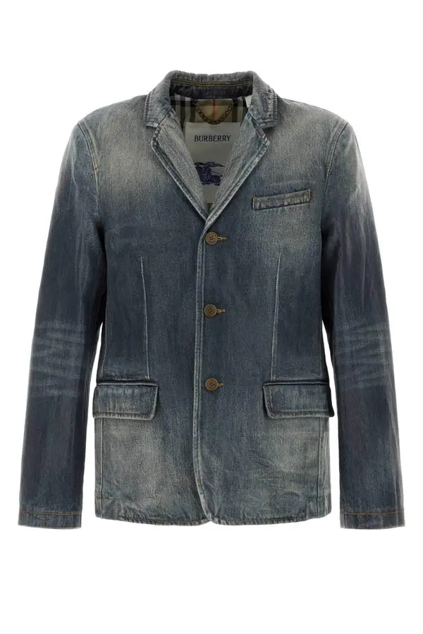 Burberry Denim Blazer - Blue