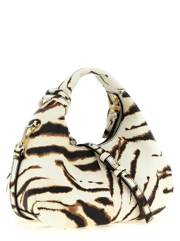 GANNI Mini Hobo Zebra' Handbag