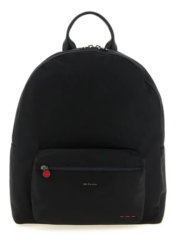 Kiton Logo Backpack - Black