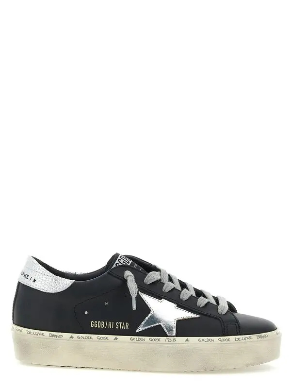 GOLDEN GOOSE Hi Star Sneakers - Black