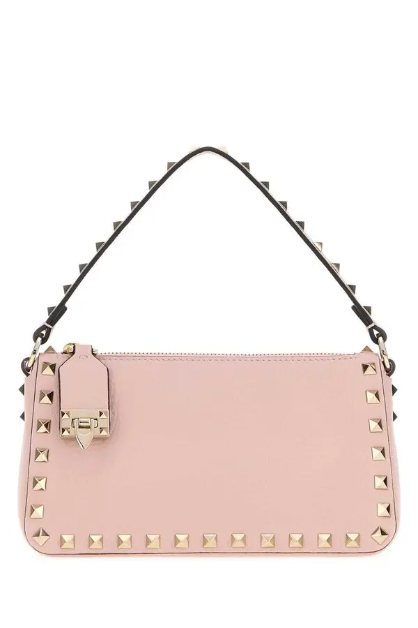 Valentino Garavani Pastel Leather Small Rockstud Handbag - Pink