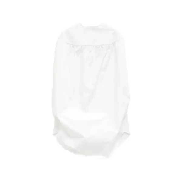Jacquemus Long Sleeve Gathered Day Dress - White